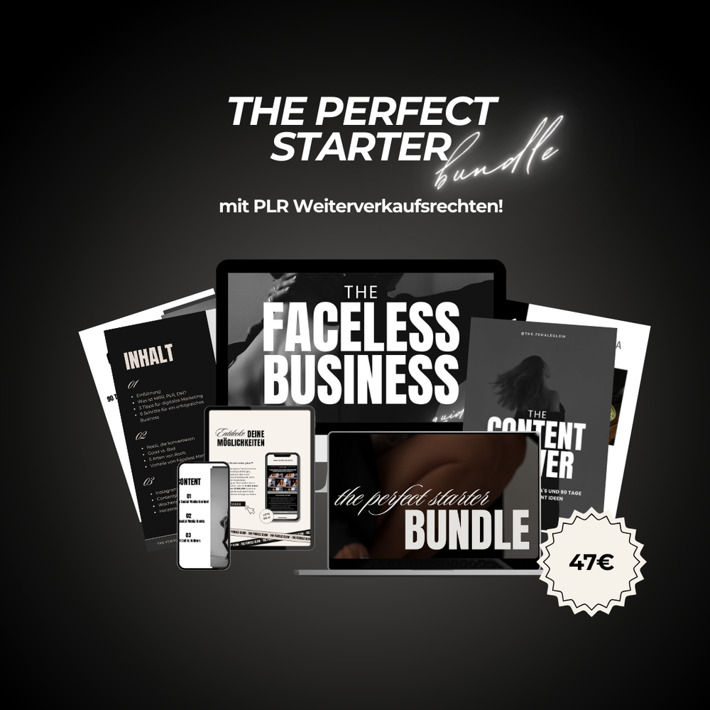 The Perfect Starter Bundle PLR